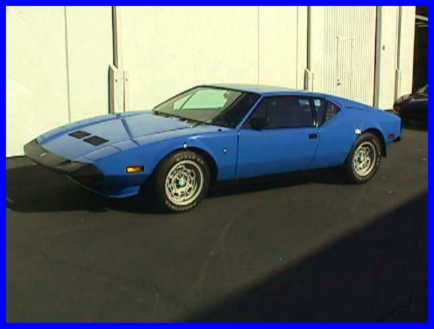 Blue Thunder 1973 DeTomaso Pantera Blue Ground up restoration